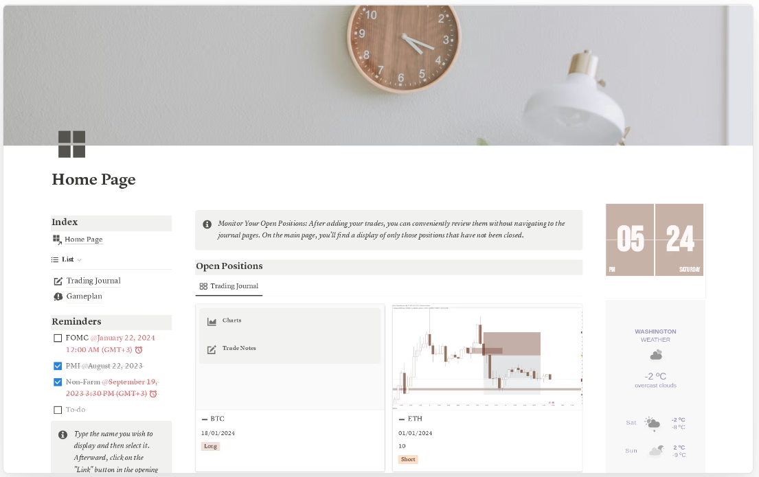 Top 5 Free Notion Trading Journal Templates (2026) + Better Alternative