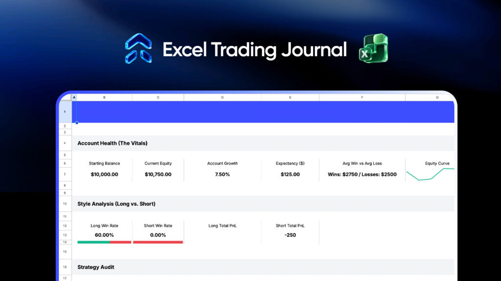 Excel Trading Journal Template: Free Download + Why UltraTrader Is ...